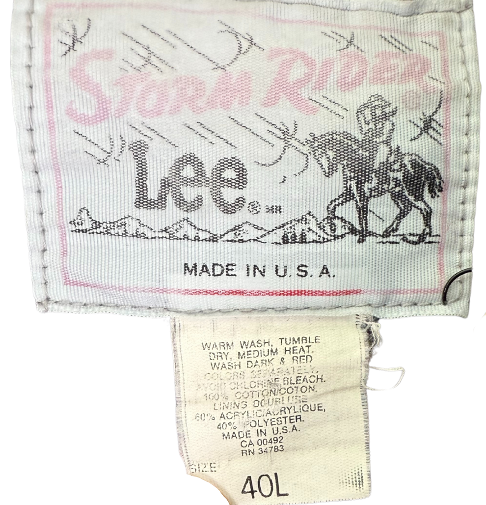 Vintage 1960s Lee Storm Rider Blanket-Lined Denim Jacket – Made in USA ...